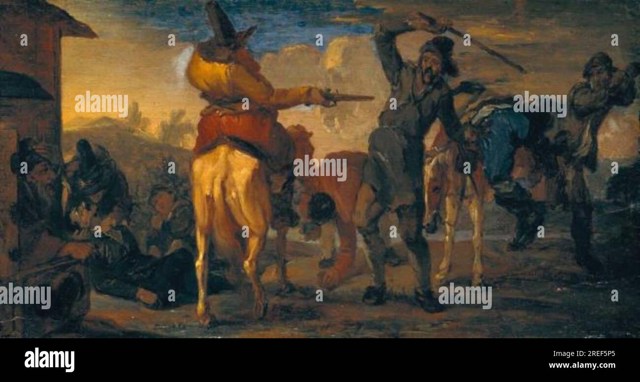 The Combat of Hudibras and Cerdon between 1655 and 1698 by Francis Le ...