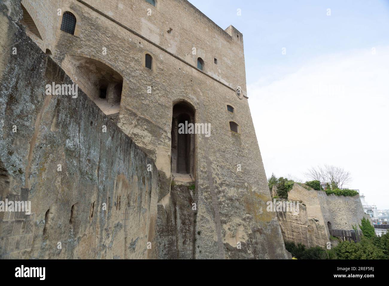 Naples italy city hill fort hi-res stock photography and images - Alamy