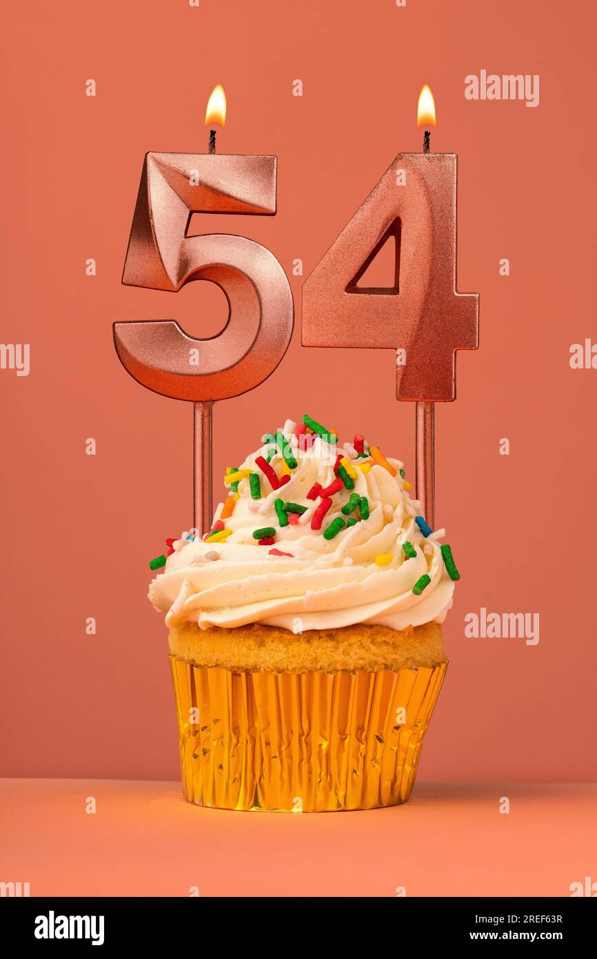 54 birthday cake hi-res stock photography and images - Alamy