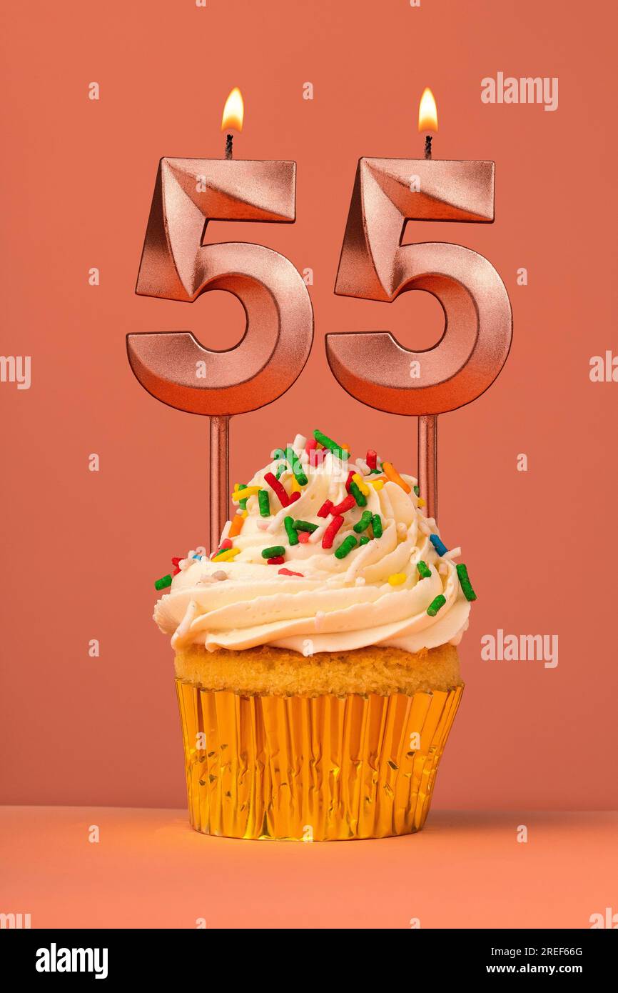 55 birthday cake hi-res stock photography and images - Alamy