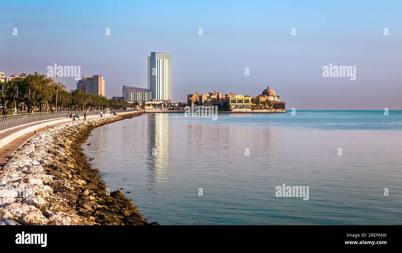 Al khobar Corniche Morning view. City Khobar, Saudi Arabia Stock Photo ...