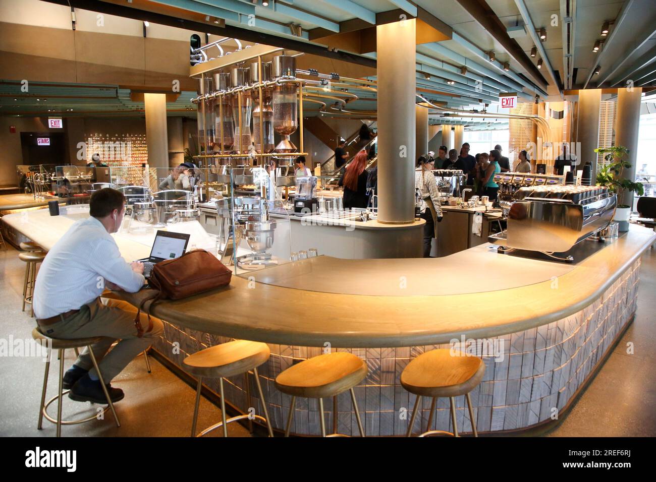 The first floor Reserve Coffee Bar at the five-story 35,000 square foot ...
