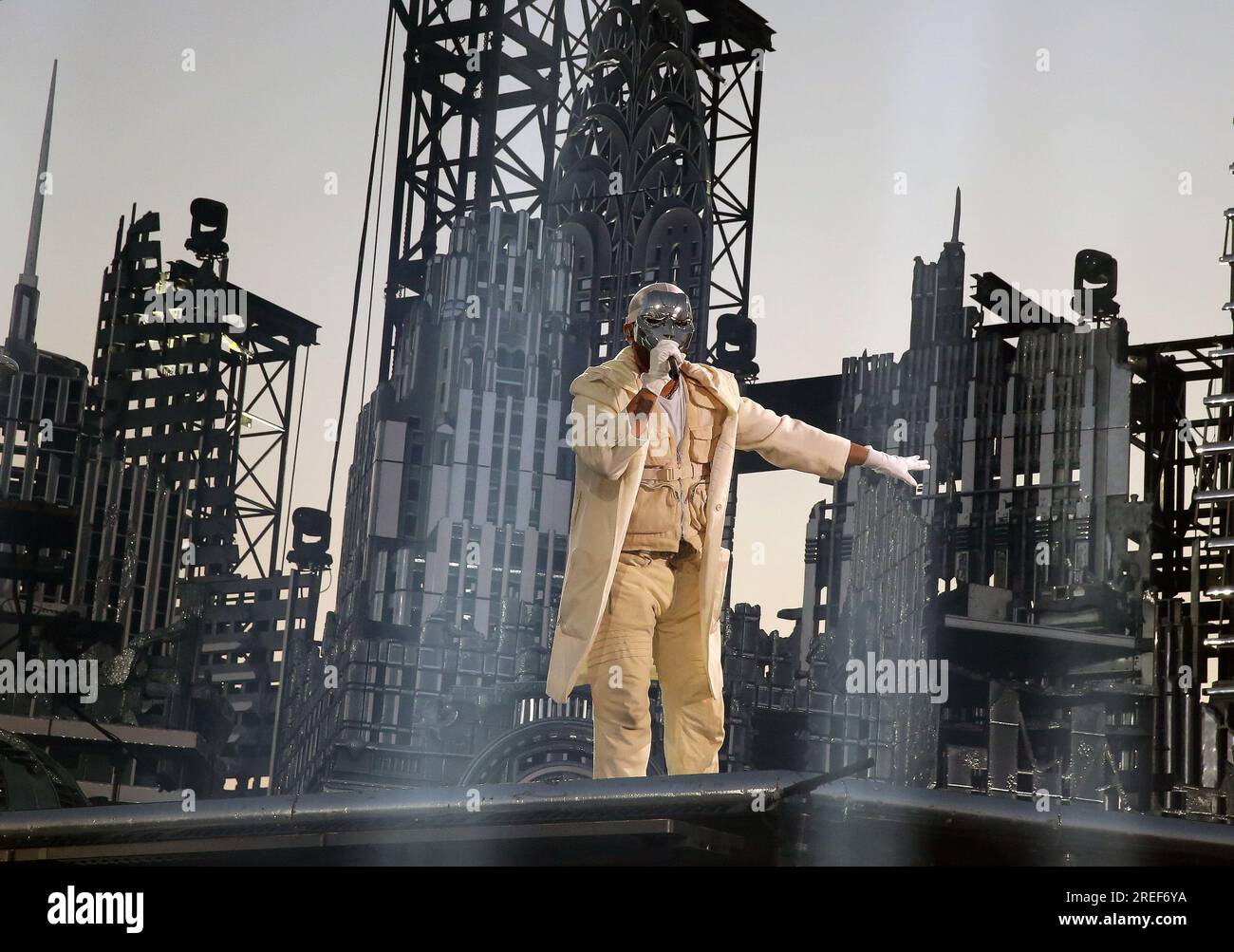 Milan, En. 27th July, 2023. The Weeknd in concert at the La Maura ...