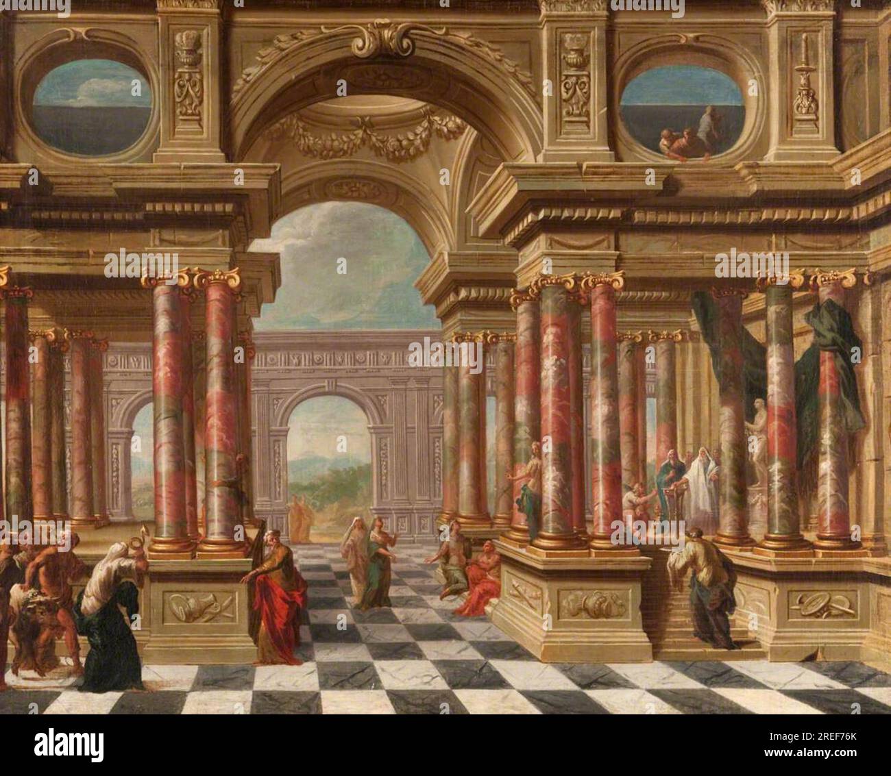 A Sacrifice to Apollo 17th century by John Devoto Stock Photo - Alamy