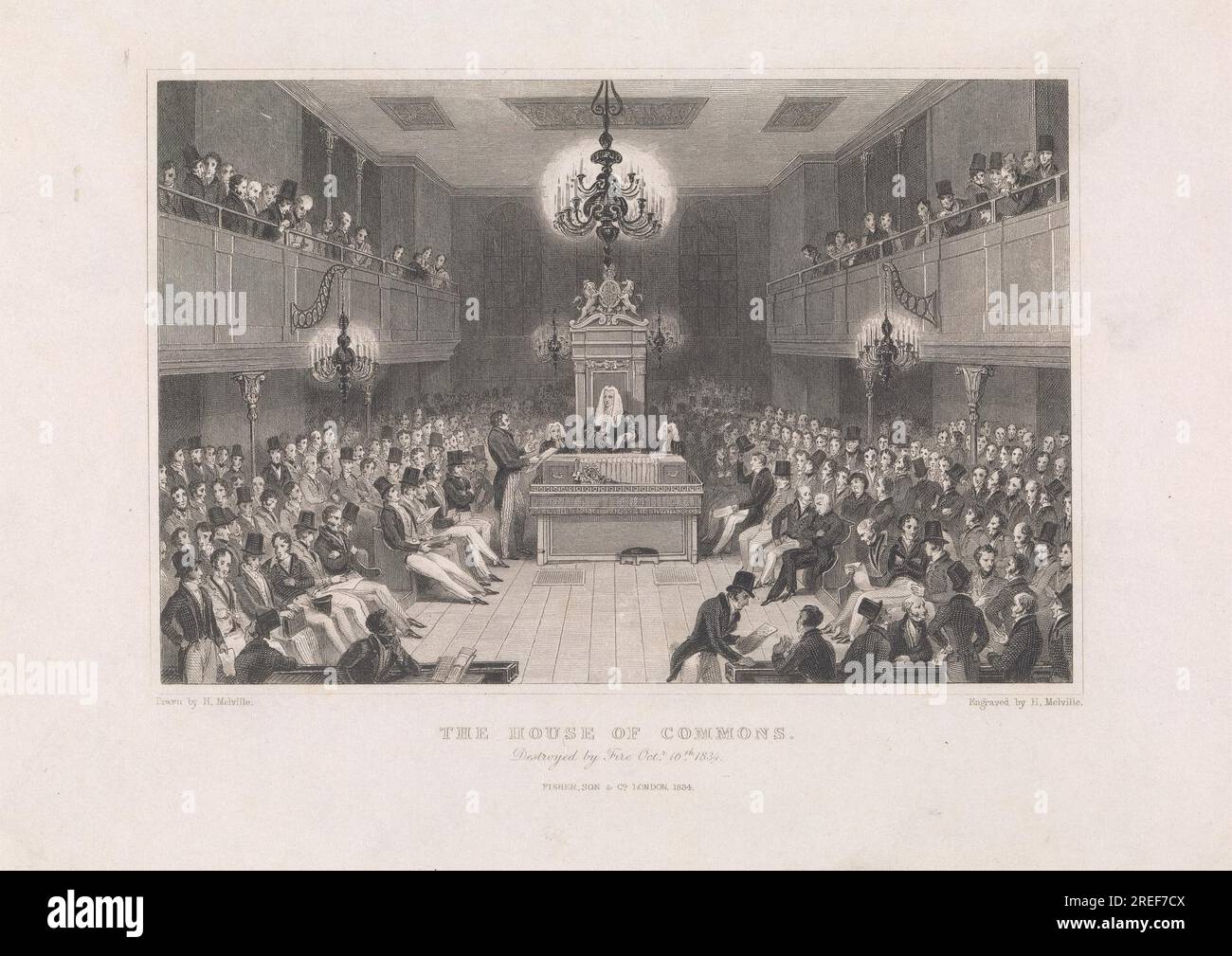 The House of Commons 1834 by Harden Sidney Melville Stock Photo - Alamy