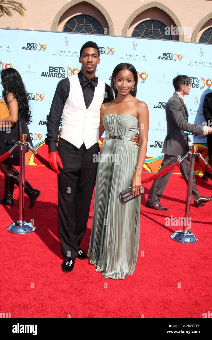 Fonzworth Bentley & Guest arriving at the BET Awards 2009 at the Shrine ...