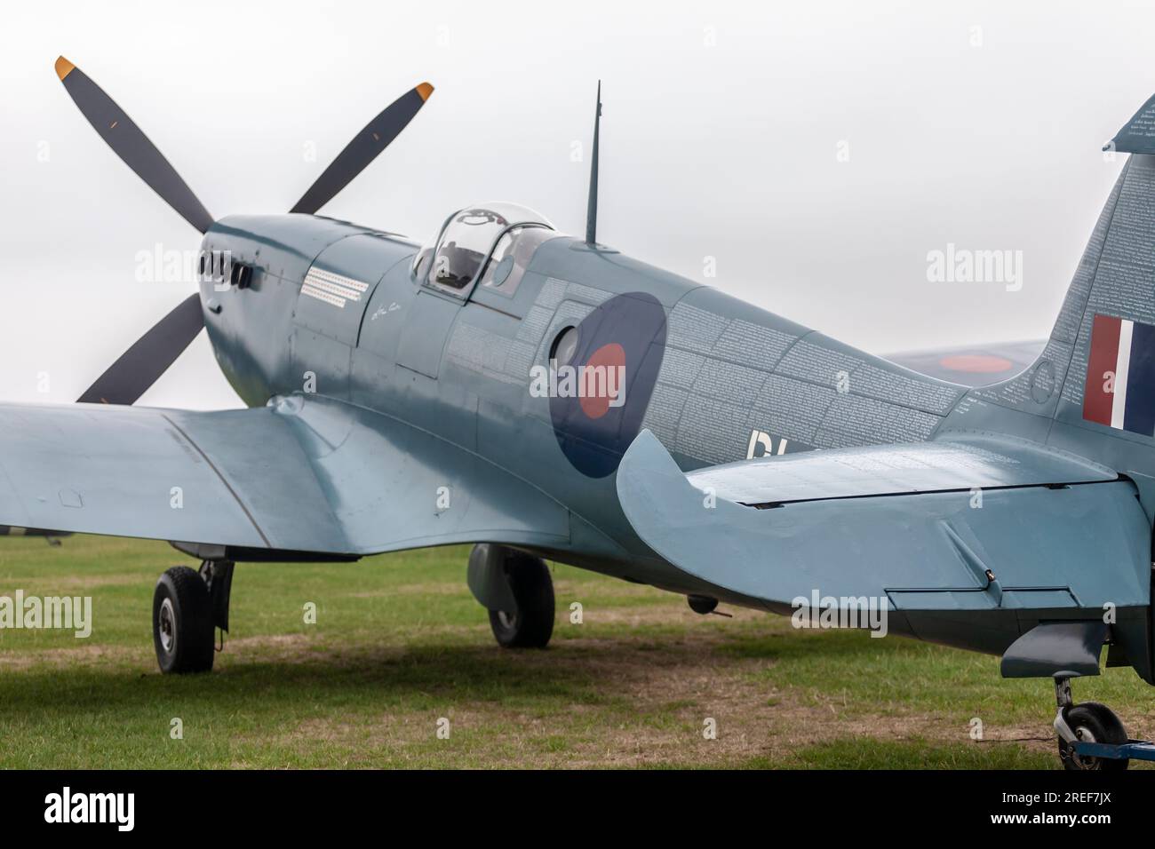 NHS Spitfire plane/aeroplane Stock Photo - Alamy