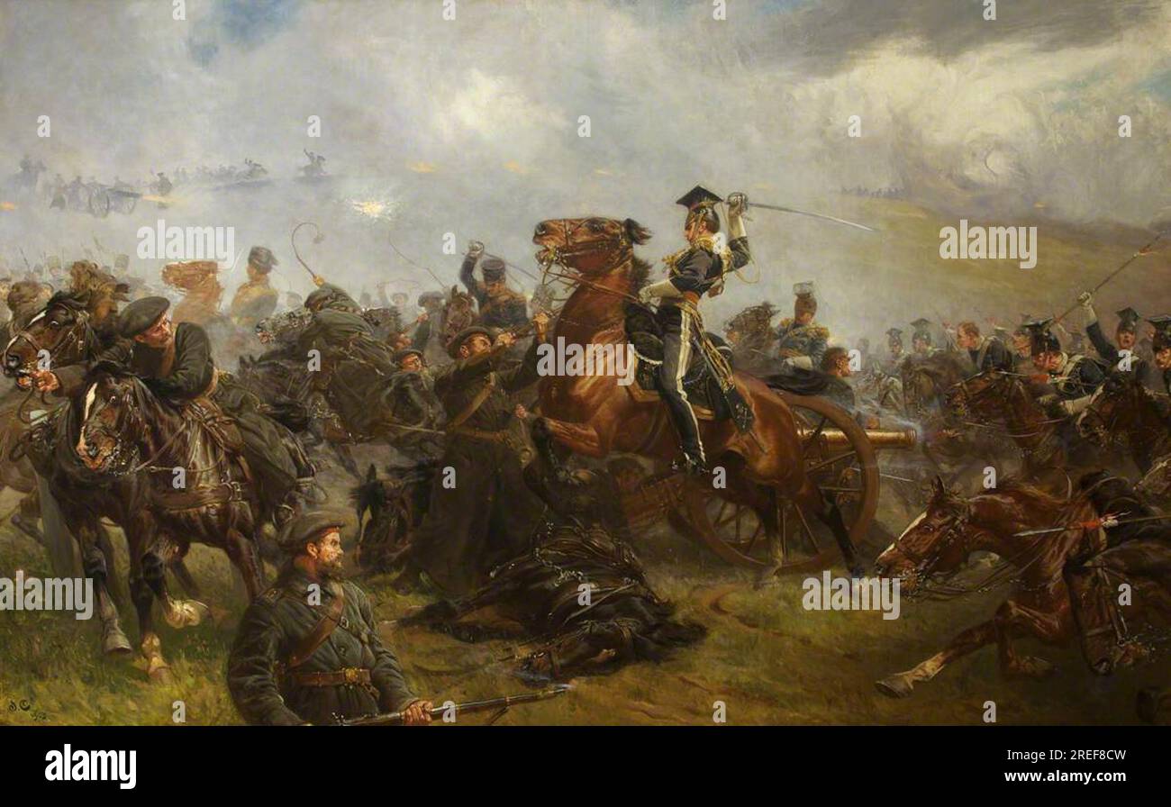 The Charge of the Light Brigade, the Battle of Balaclava, 25th October ...
