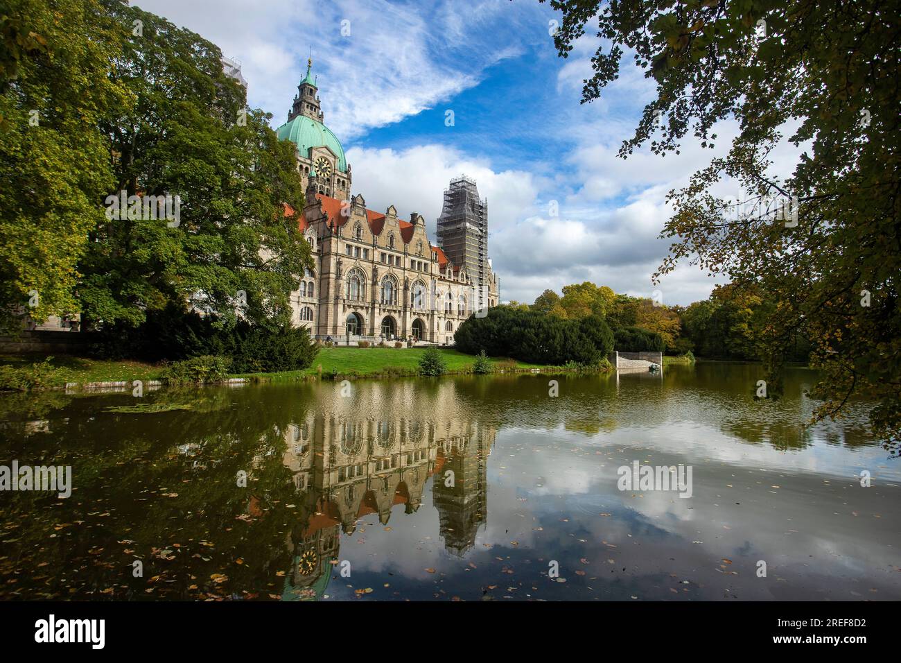 Hannover, Germany - October 14, 2022. Hannover's Neues Rathaus is the ...