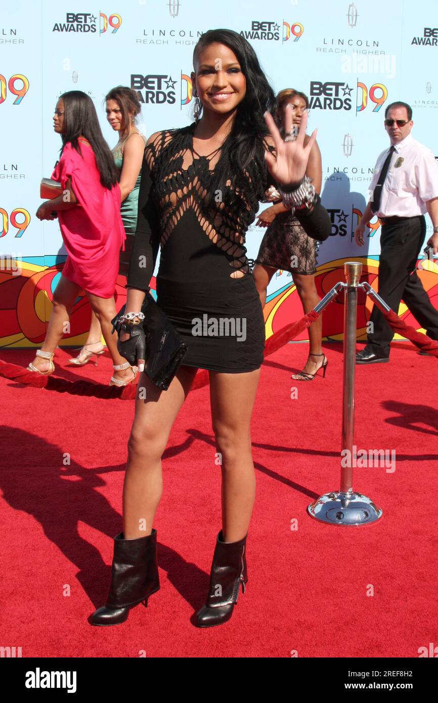Cassie arriving at the BET Awards 2009 at the Shrine Auditorium in Los ...