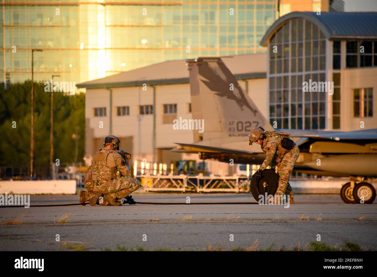 U.S. Air Force Airmen from the 130th Rescue Squadron California Air ...