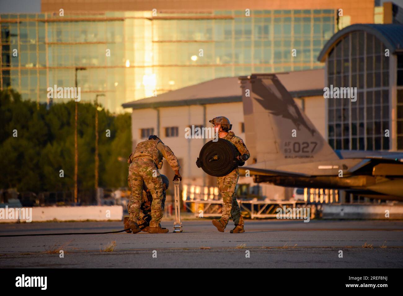 U.S. Air Force Airmen from the 130th Rescue Squadron California Air ...