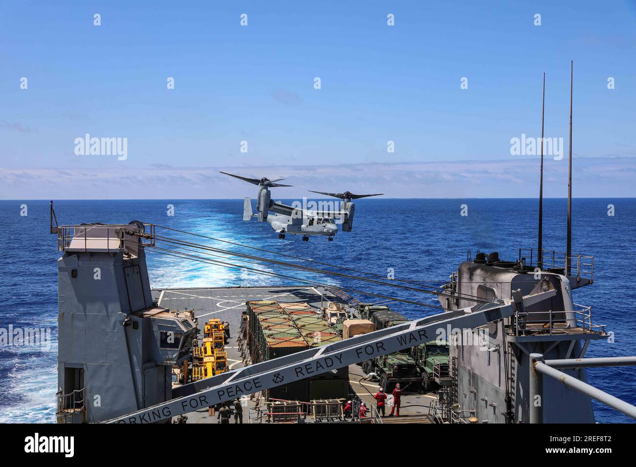 230724-N-ED646-1008- ATLANTIC OCEAN (July 24, 2023) An MV-22B Osprey ...