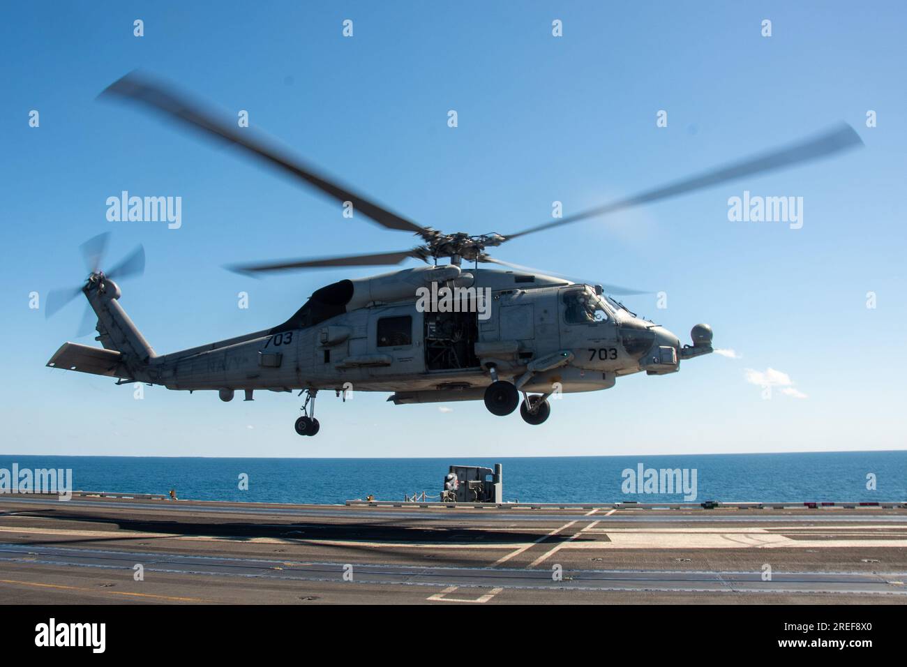 INDIAN OCEAN (July 27, 2023) An MH-60R Sea Hawk, attached to the ...