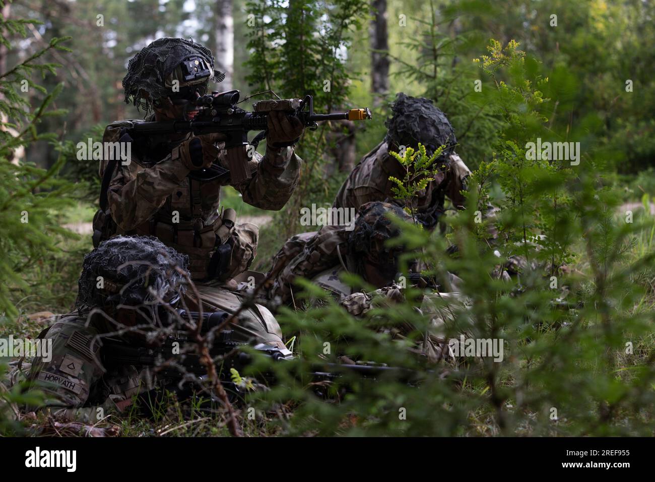 U.S. Army Soldiers assigned to 1st Battalion, 506th Infantry Regiment ...