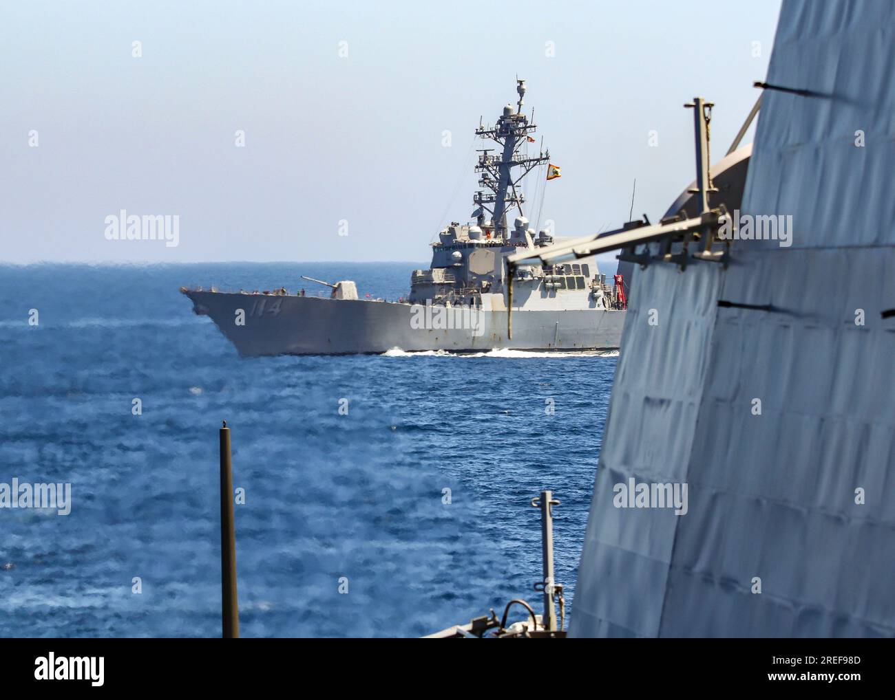 230716-N-CD453-1177 SEA OF JAPAN (July 17, 2023) Arleigh Burke-class ...