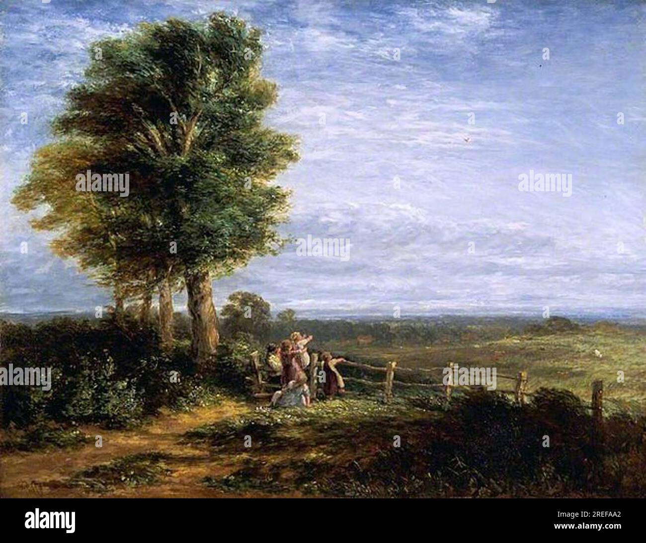 The Skylark 1849 by David Cox Jr Stock Photo - Alamy