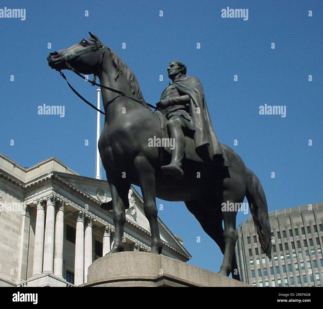 Equestrian statue of the Duke of Wellington by Henry Weekes Stock Photo ...