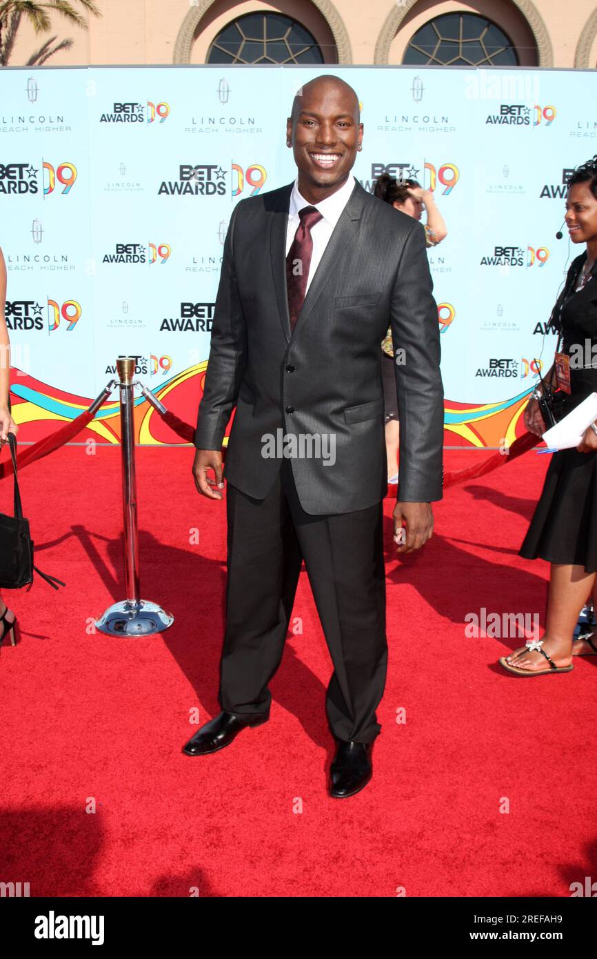 Tyrese GIbson arriving at the BET Awards 2009 at the Shrine Auditorium ...
