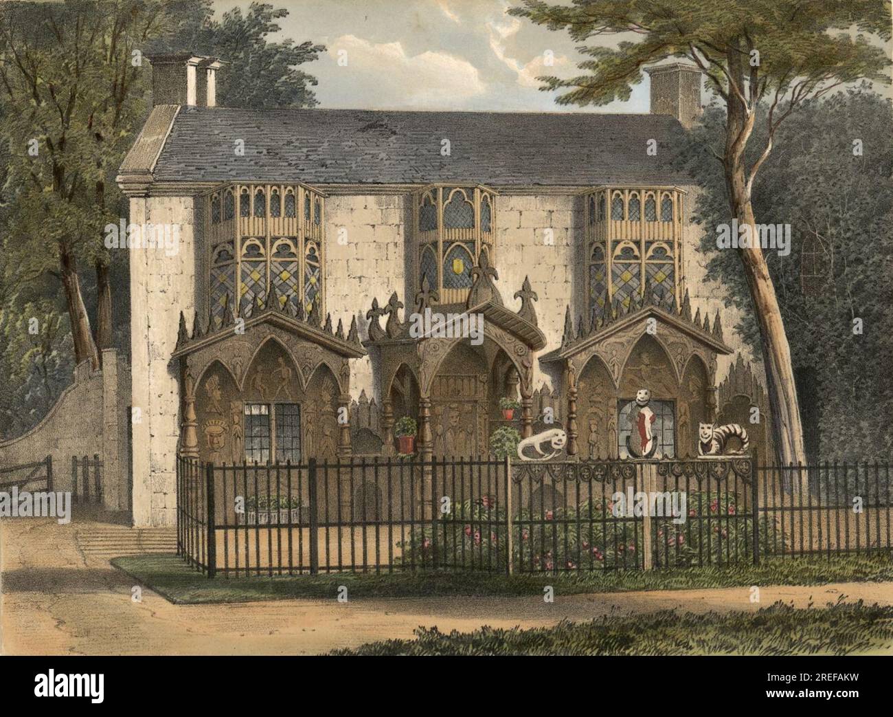 Plas Newydd, near Llangollen: the seat of the late Lady Eleanor Butler ...