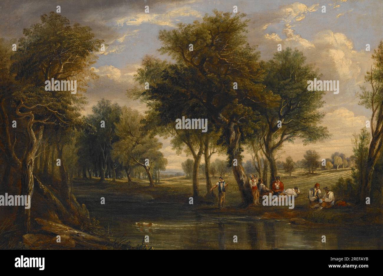 The Haymakers by Augustus Wall Callcott Stock Photo - Alamy