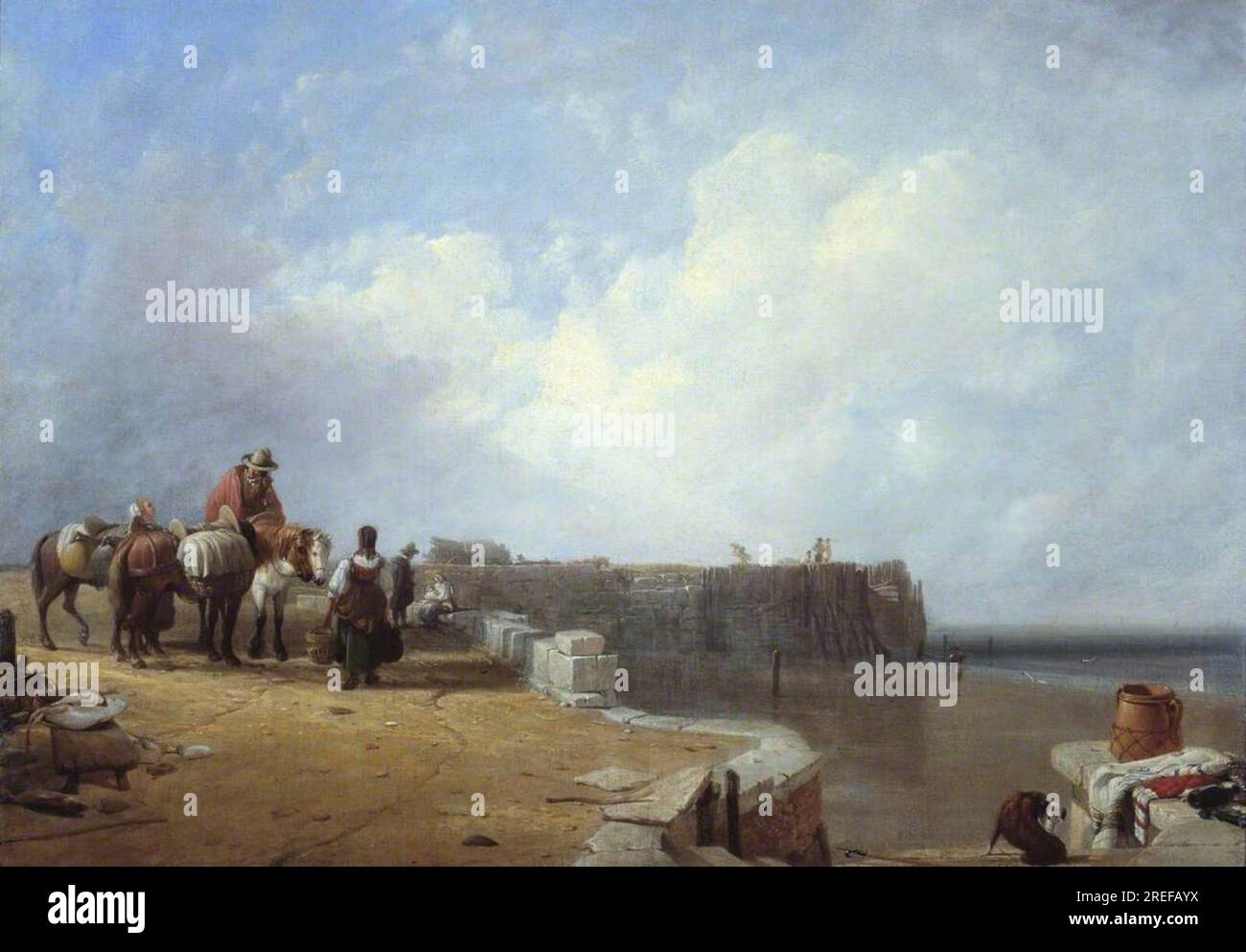 Dutch Coast Scene 1832 by Augustus Wall Callcott Stock Photo - Alamy