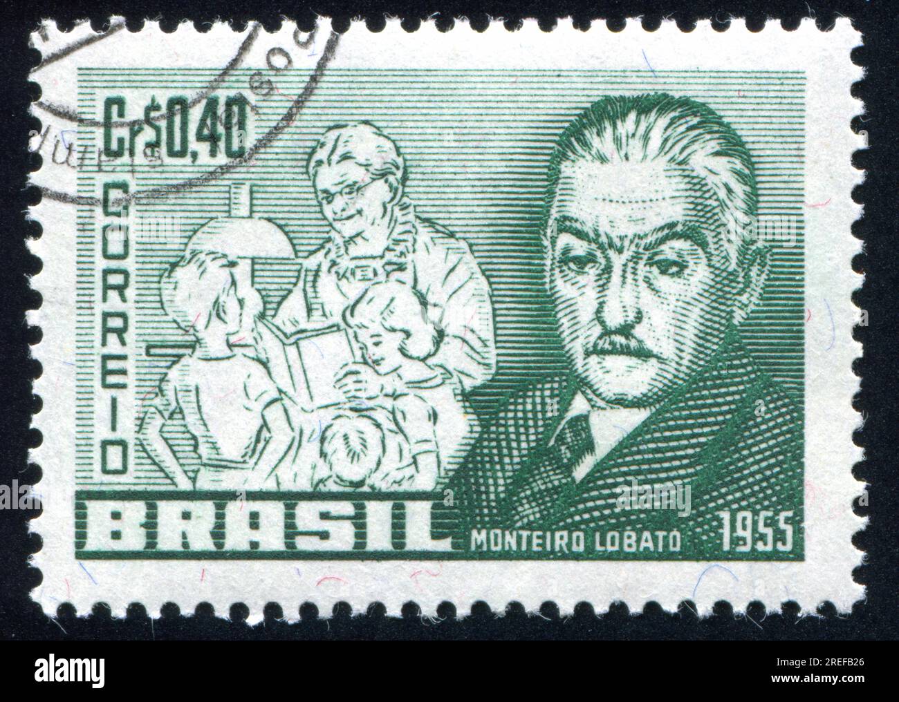 BRAZIL - CIRCA 1955: stamp printed by Brazil, shows Jose Monteiro ...