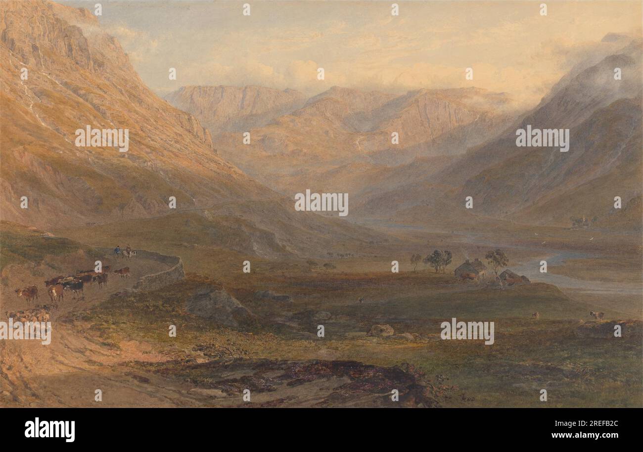 Nant Francon, North Wales 1862 by George Arthur Fripp Stock Photo - Alamy