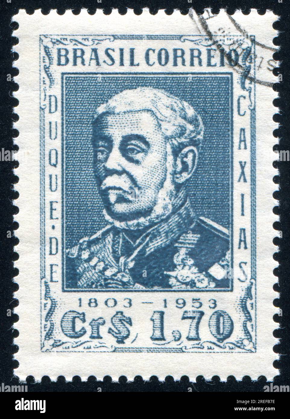 BRAZIL - CIRCA 1953: stamp printed by Brazil, shows Duke of Caxias ...