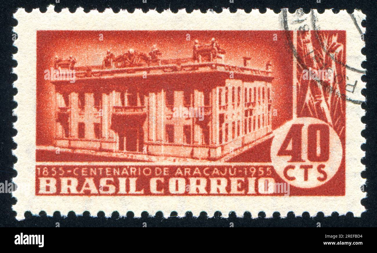 BRAZIL - CIRCA 1955: stamp printed by Brazil, shows Fausto Cardoso ...