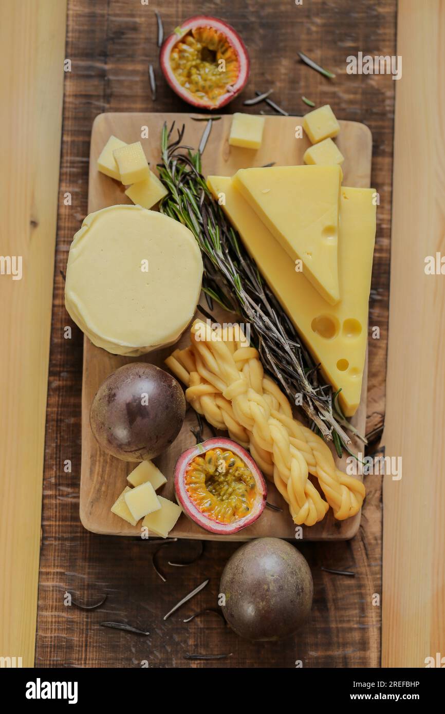 Cheese cubes berries hi-res stock photography and images - Alamy