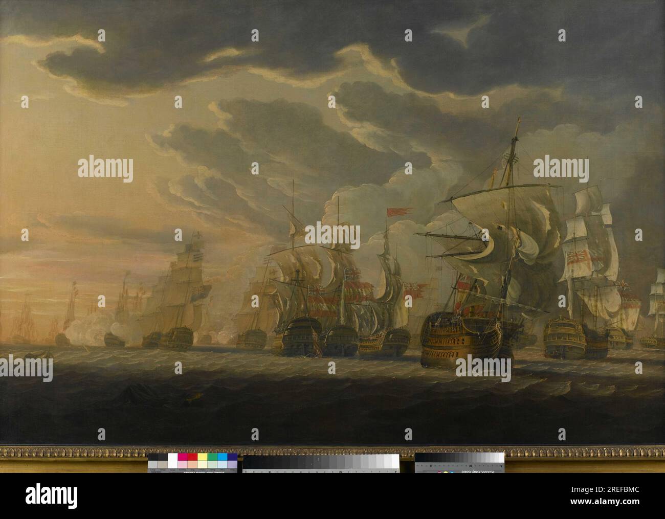 The Battle of Cape St Vincent, 14 February 1797 1798 by Robert Cleveley ...