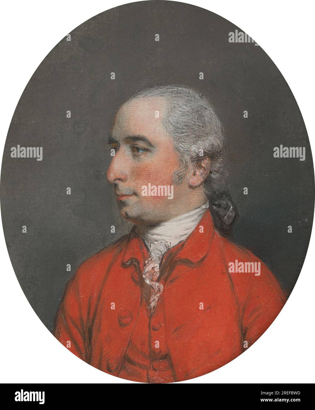 Portrait of a Gentleman by Hugh Douglas Hamilton Stock Photo - Alamy