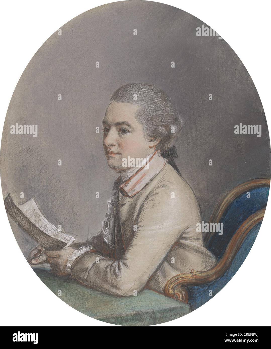 Henry Reveley 1770 by Hugh Douglas Hamilton Stock Photo - Alamy