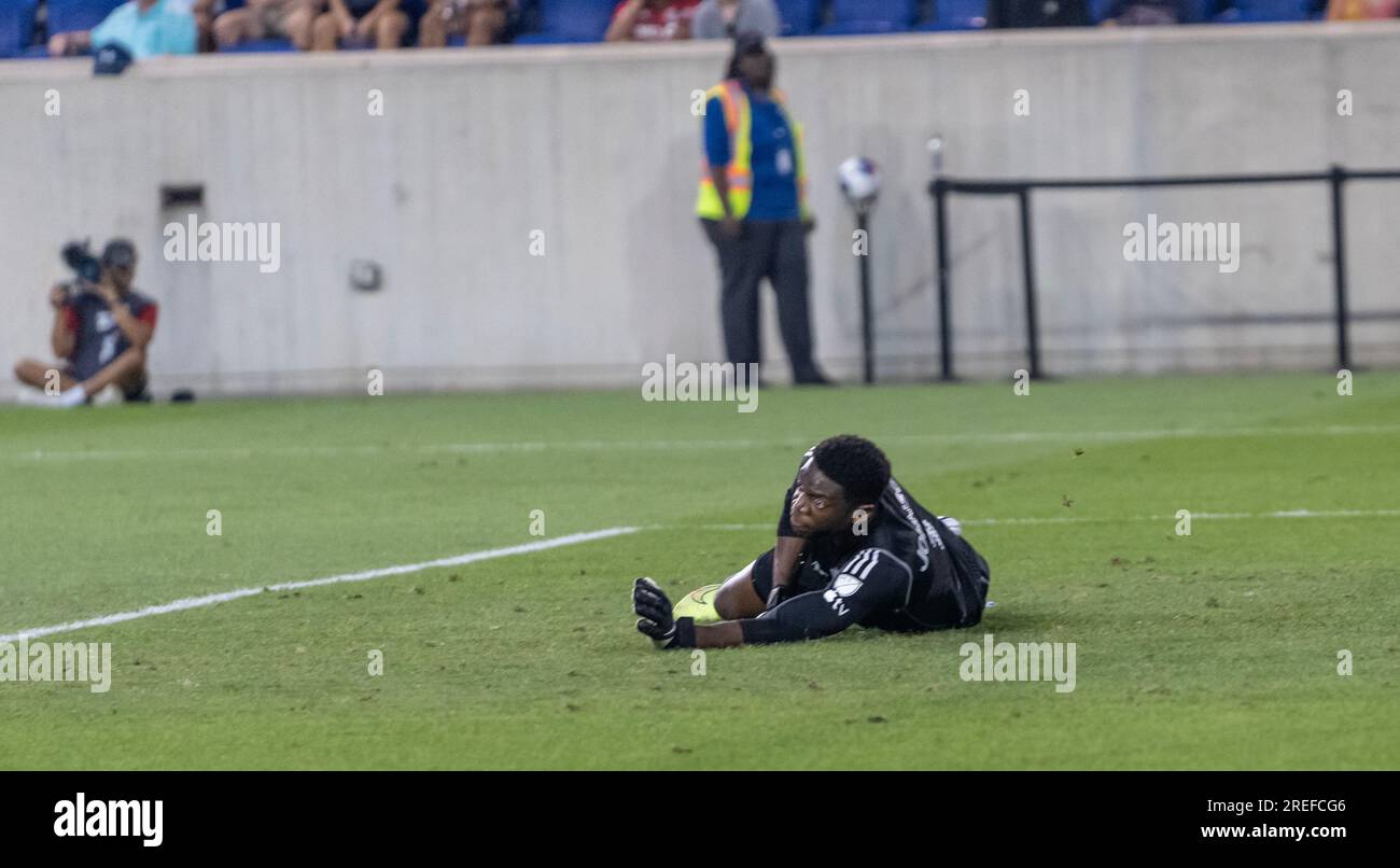 Sean Johnson (1) of Toronto FC allowing goal scored by Mounsef Bakrar ...