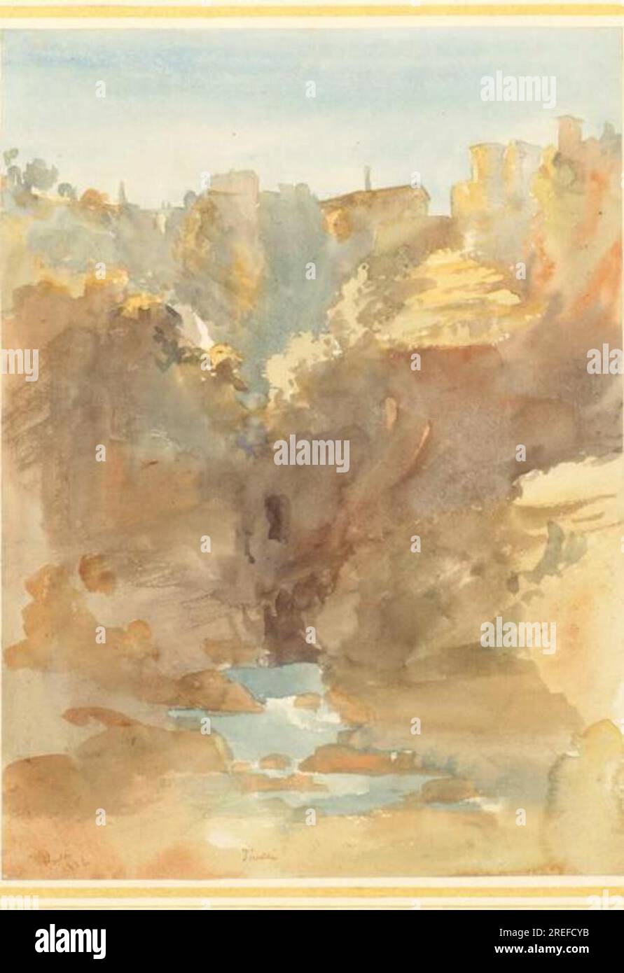 Tivoli - James Giles 1824 by James Giles Stock Photo - Alamy