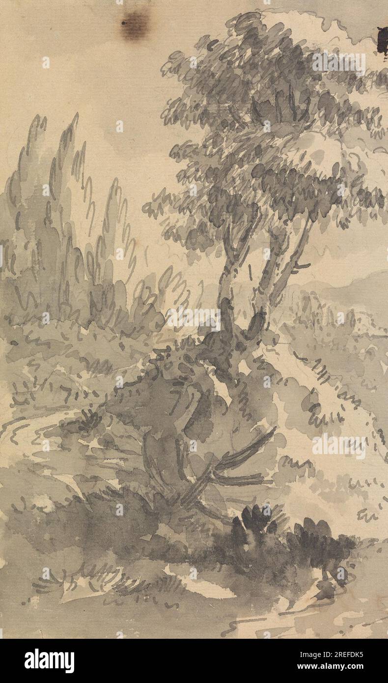 Landscape 1765 by William Gilpin Stock Photo - Alamy