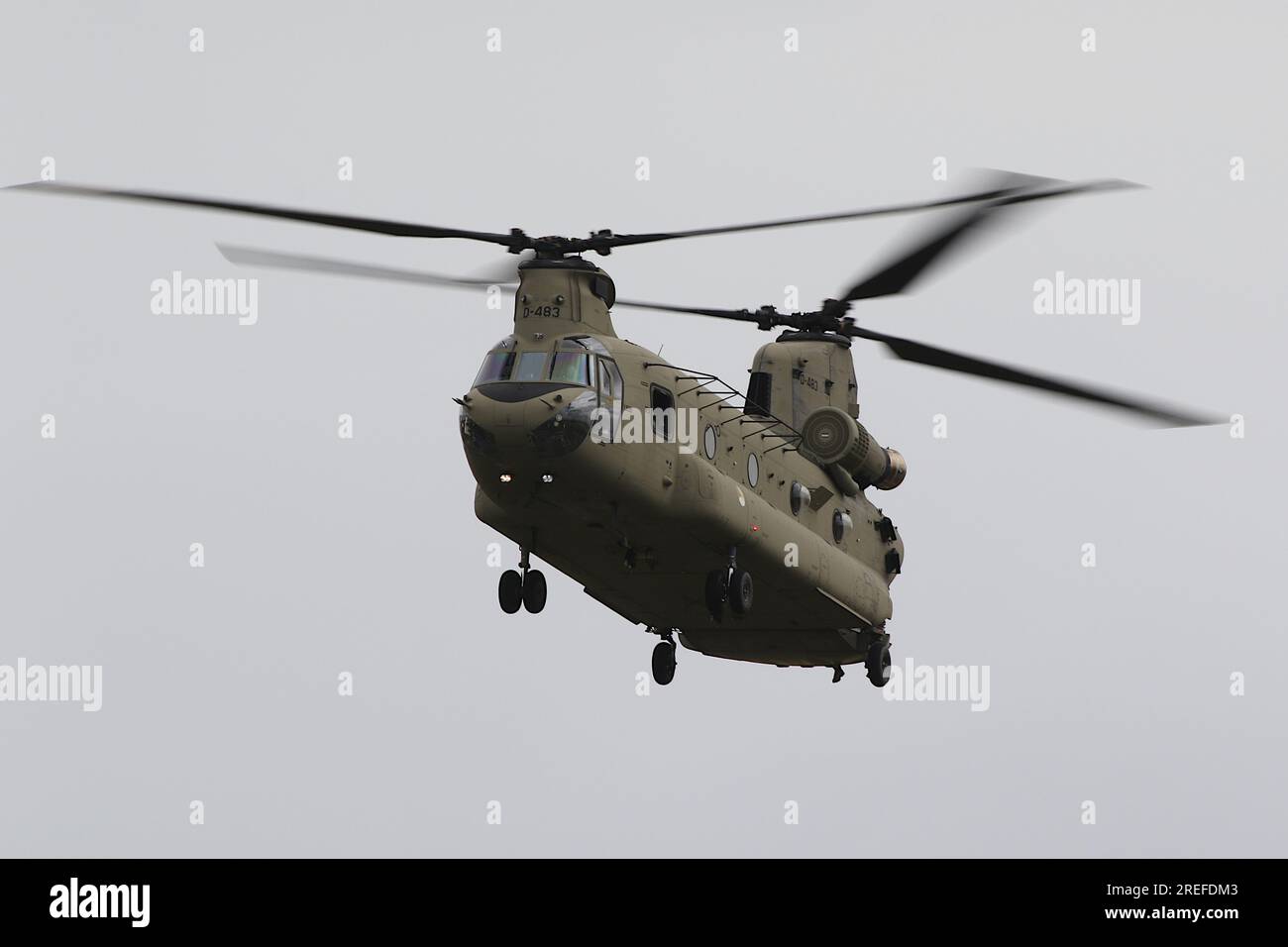 D-483, a Boeing CH-47F Chinook heavy-lift helicopter operated by the ...