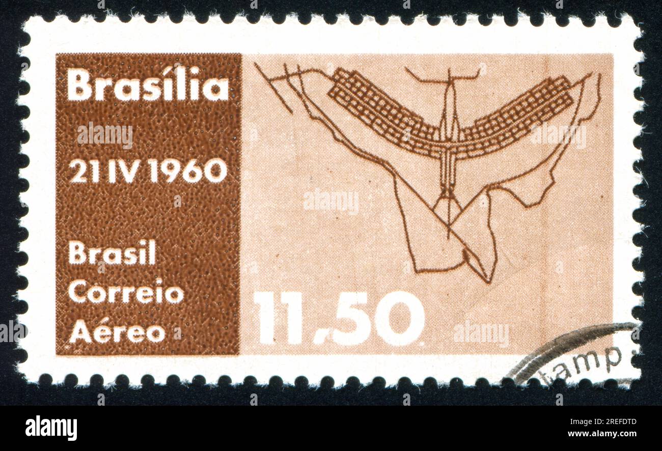 BRAZIL - CIRCA 1960: stamp printed by Brazil, shows architectural ...