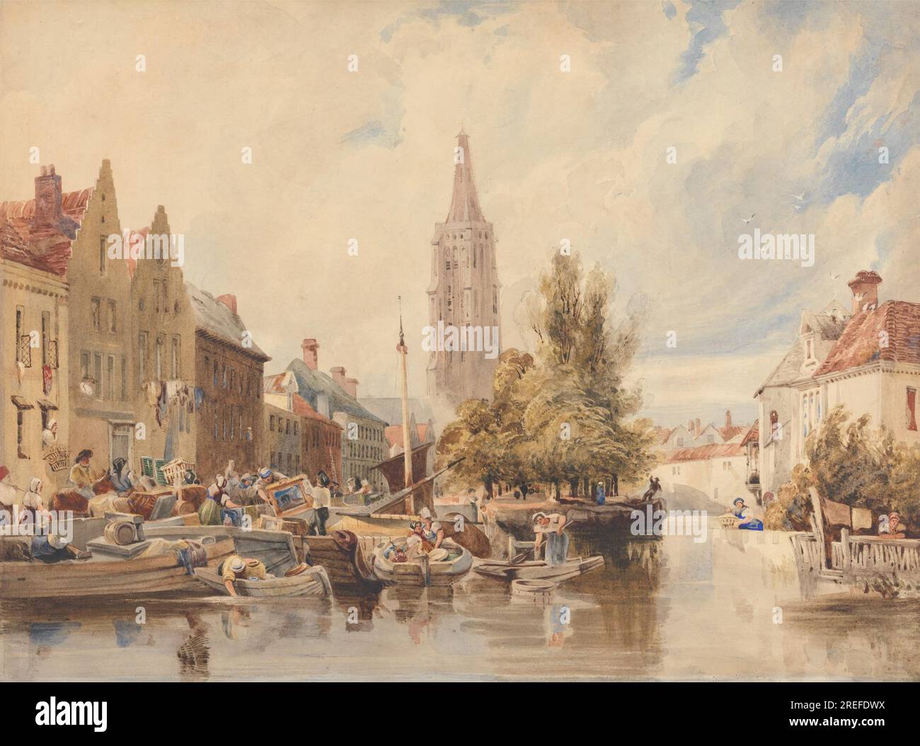 Church of Notre Dame, Bruges by Samuel Austin Stock Photo - Alamy