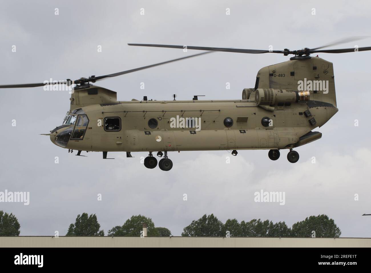 D-483, a Boeing CH-47F Chinook heavy-lift helicopter operated by the ...