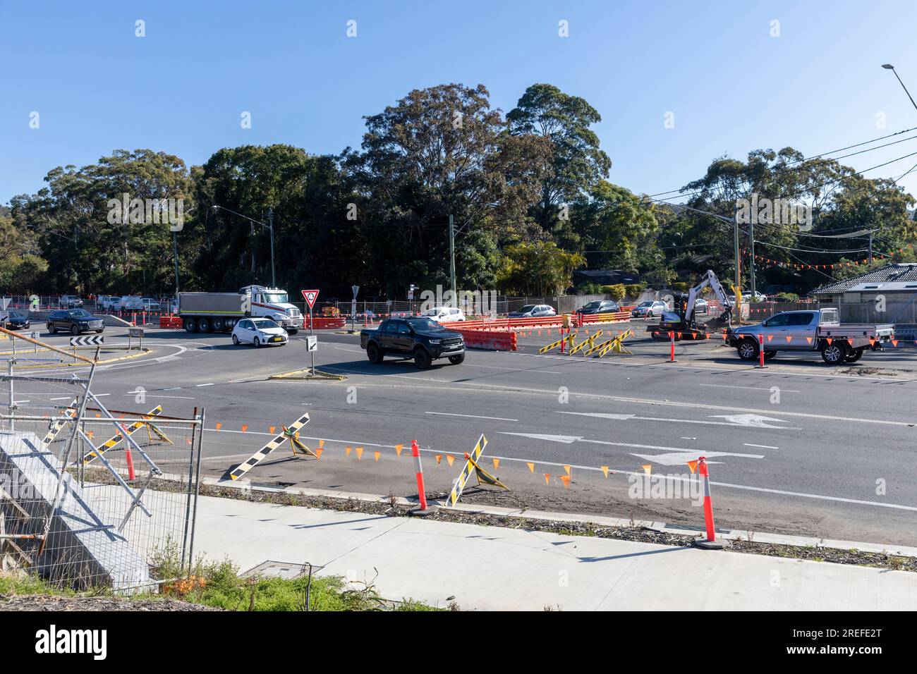 Highway road widening australia hi-res stock photography and images - Alamy