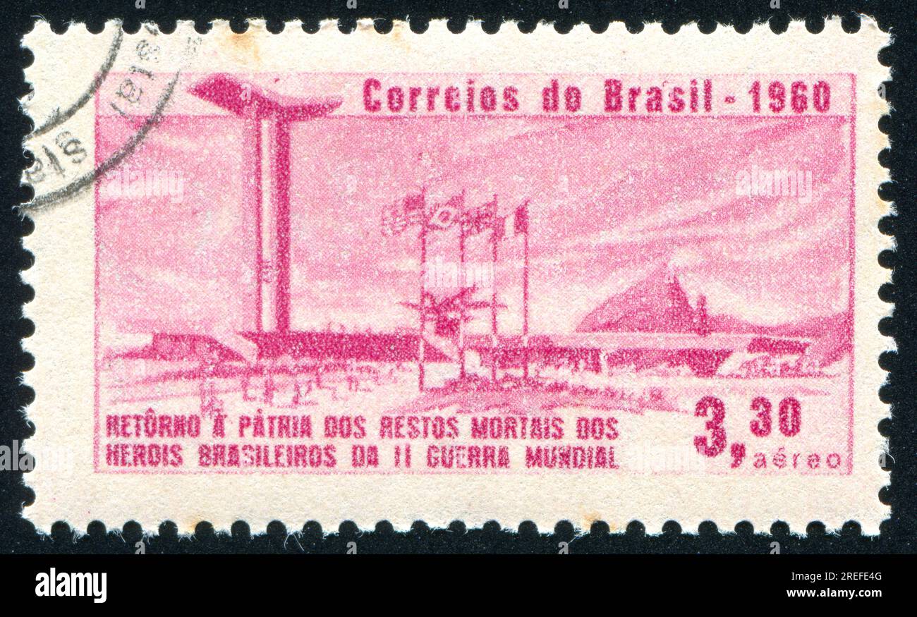 BRAZIL - CIRCA 1960: stamp printed by Brazil, shows War Memorial ...