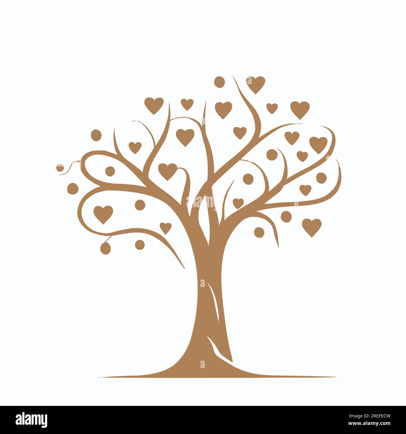 Heart Family Tree Clip Art