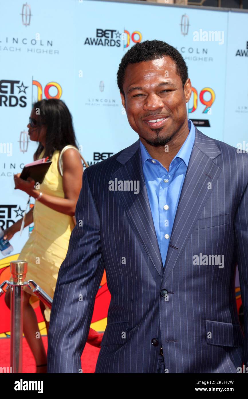 Sugar Shane Mosley arriving at the BET Awards 2009 at the Shrine ...