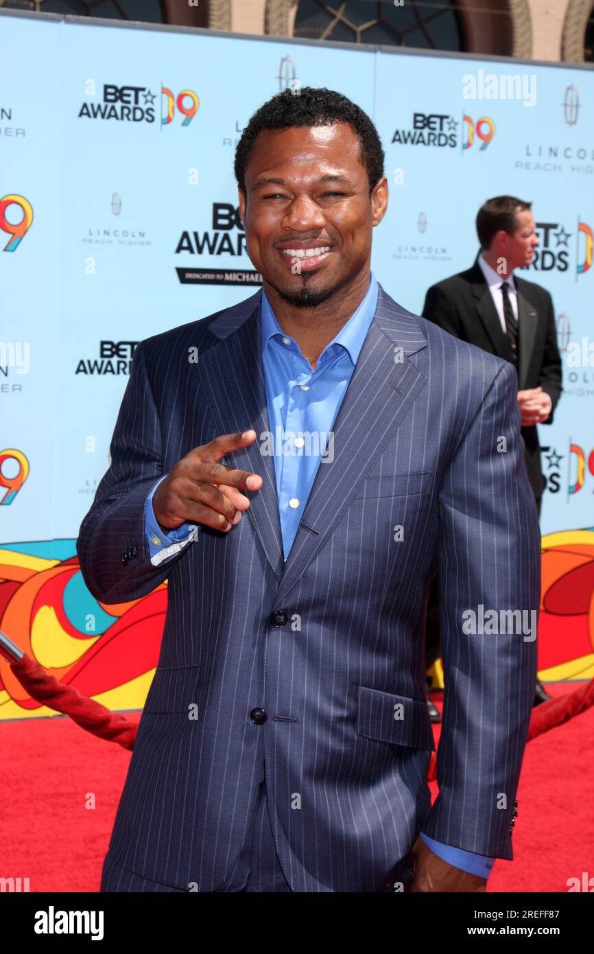 Sugar Shane Mosley arriving at the BET Awards 2009 at the Shrine ...