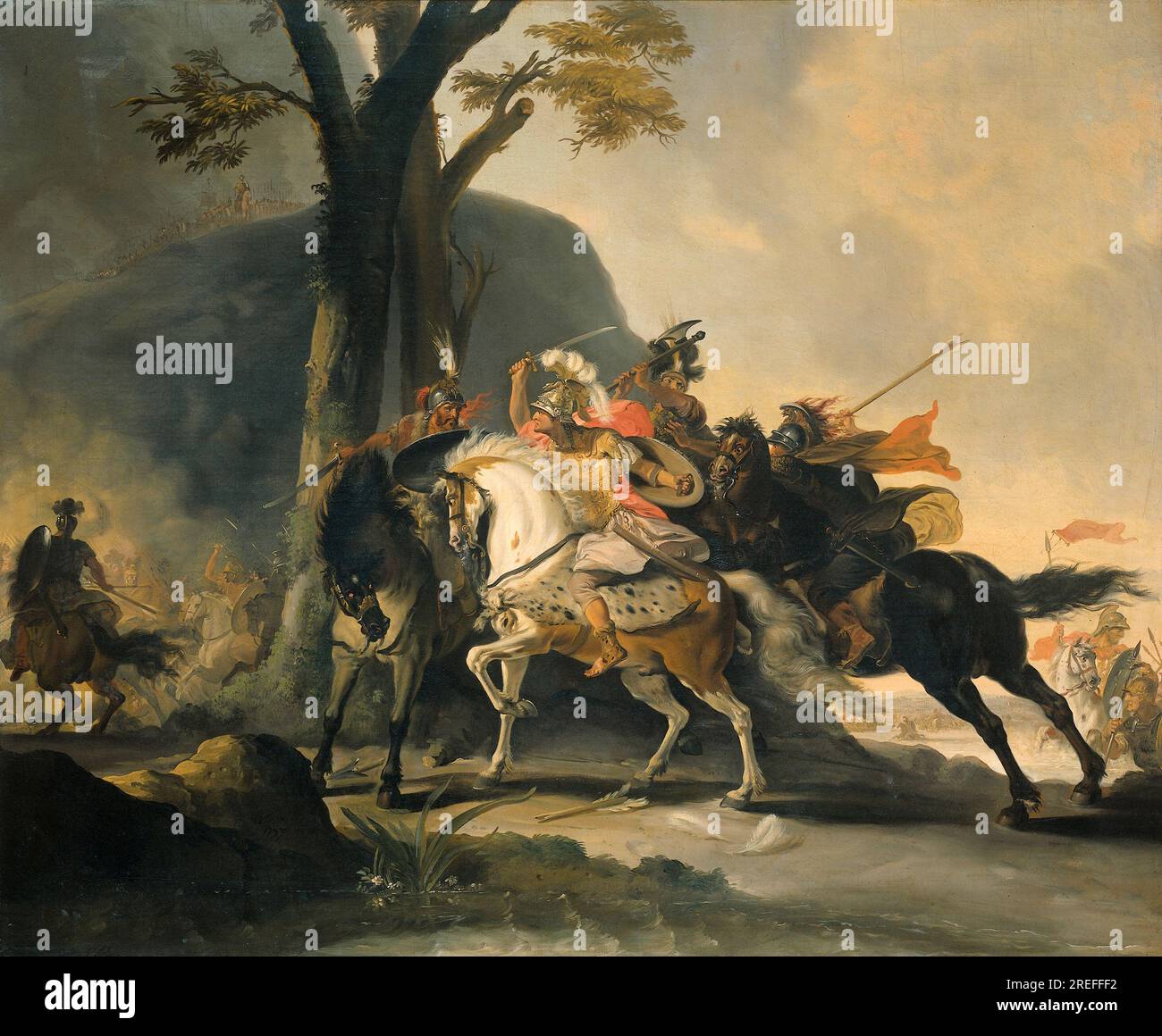 Alexander the Great at the Battle of the Granicus against the Persians ...