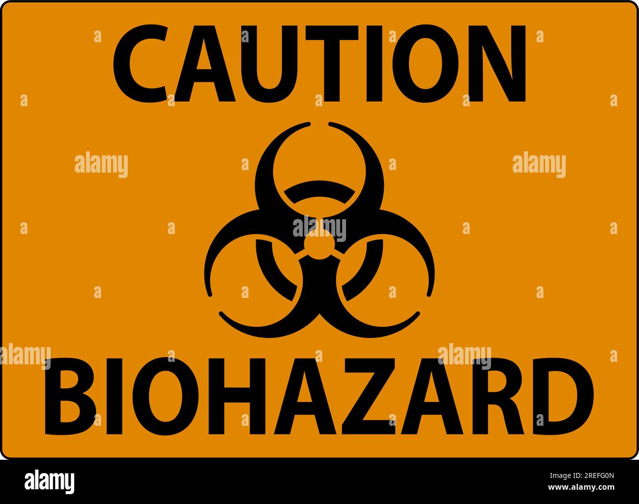 Biohazard Sign, Caution Biohazard Sign Stock Vector Image & Art - Alamy