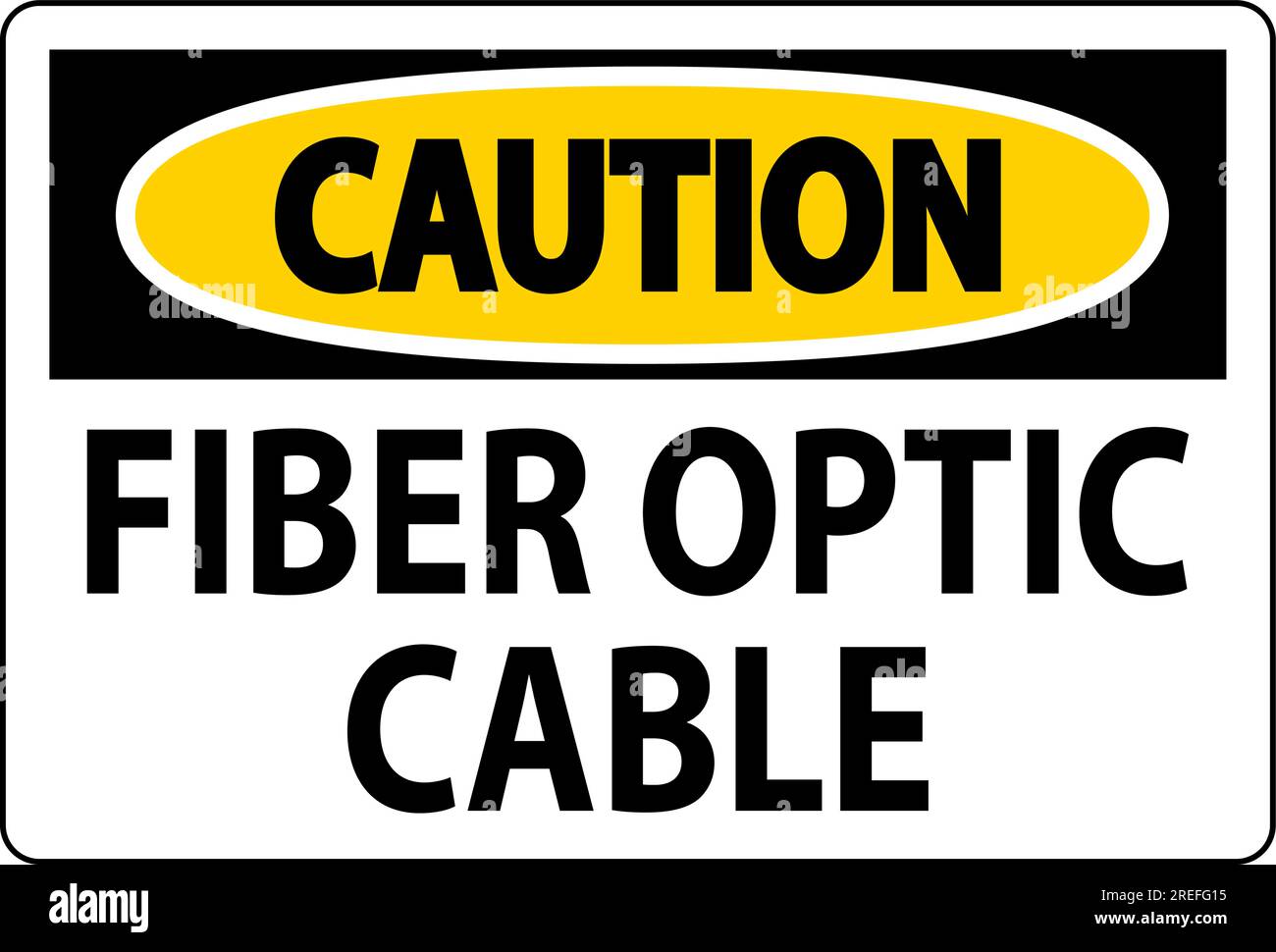 Warning buried fiber optic cable hi-res stock photography and images ...