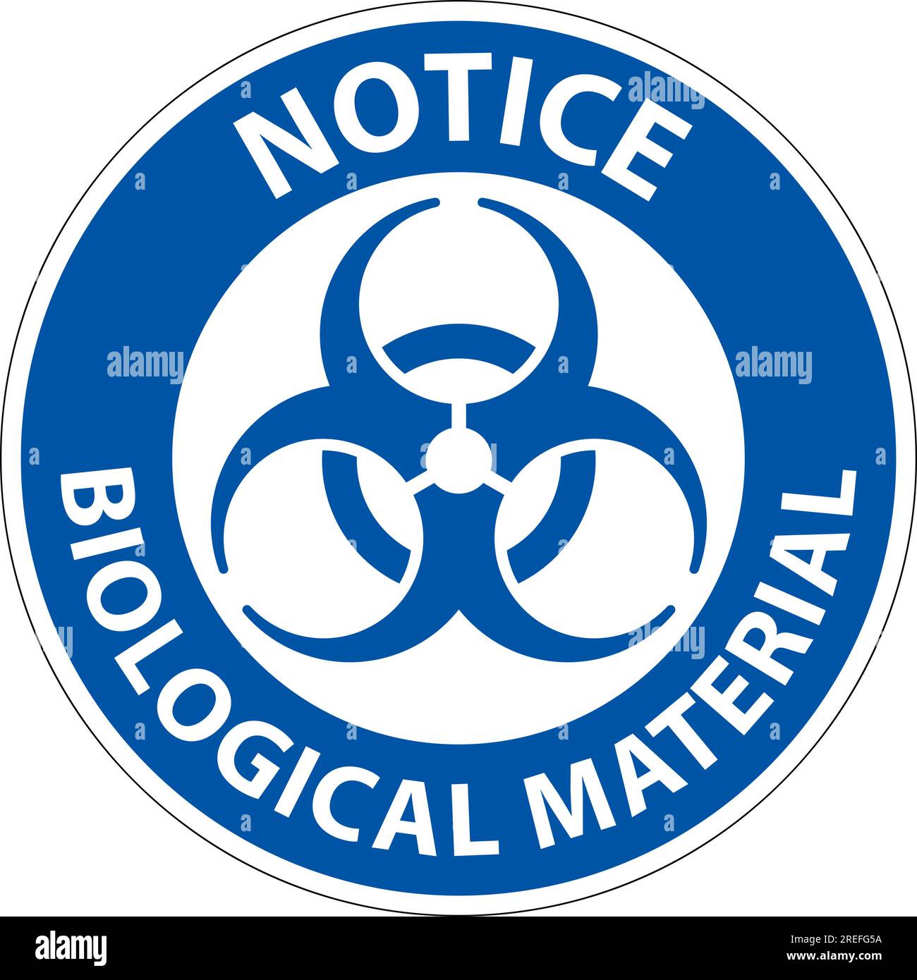 Notice Label Biological Material Sign Stock Vector Image & Art - Alamy